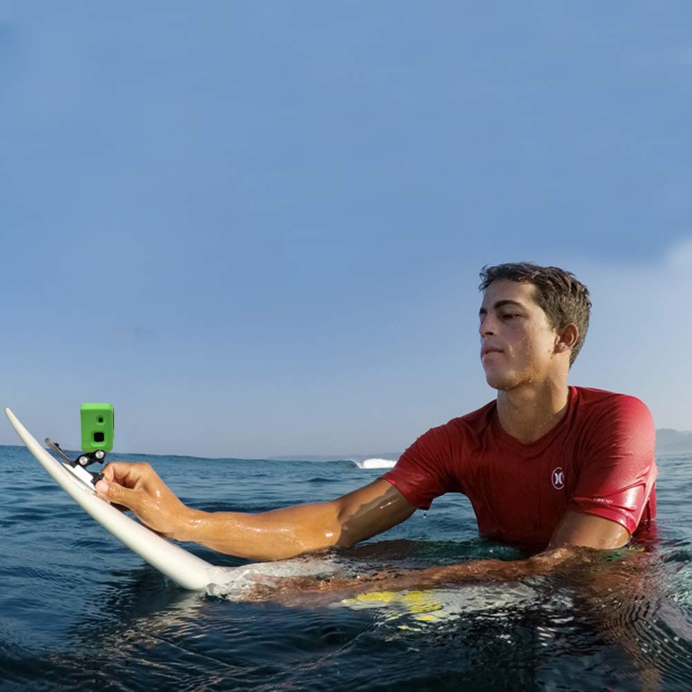 Floaty Case for GoPro - Green Float Housing Fit for GoPro Hero 7/6/5, Anti-Sink Camera Floater Cover Accessory for Water Sports Surfing Swimming Diving