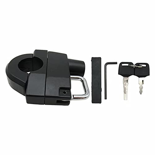 Gxcdizx New! Motorcycle Universal Helmet Lock Helmet Lock with Two Keys Fits for 25mm Engine Crankcase Crash Bar Motorbike
