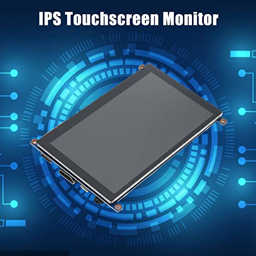 Naroote HD Screen Display, Touchscreen Monitor 178 Degree Viewing Angle Easy Connection 5 Inch for Game Console