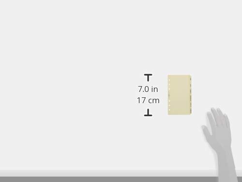 Filofax Personal Subject Index Cream 6 Tabs