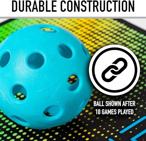 Franklin Sports X-26 Pickleballs - Indoor - 3 Count (Pack of 1) - USAPA Approved - Blue