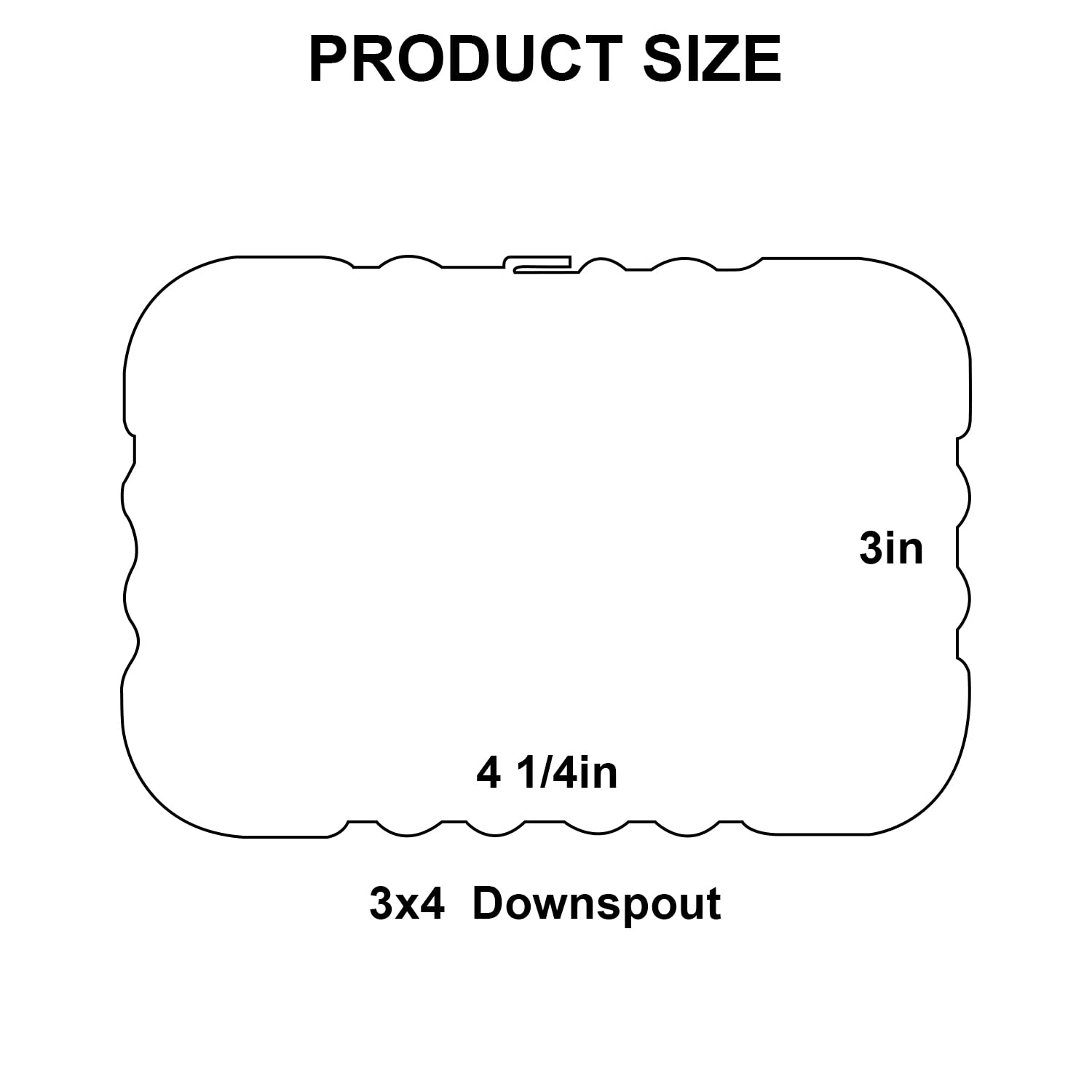 Downspout Gutter Elbow Style A 3" x 4" Angle is 75° White Aluminum 1pack
