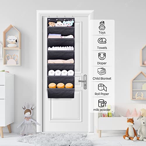 SLEEPING LAMB 8 Shelves Hanging Shoe Rack and 6 Tiers Oxford Over The Door Shoe Organizer