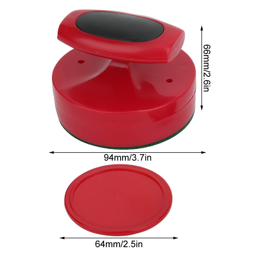 Hockey Game Table 94MM Slider Pusher Set with 4 Pucks Accessories Large Size Red Table Hockey Putter Group