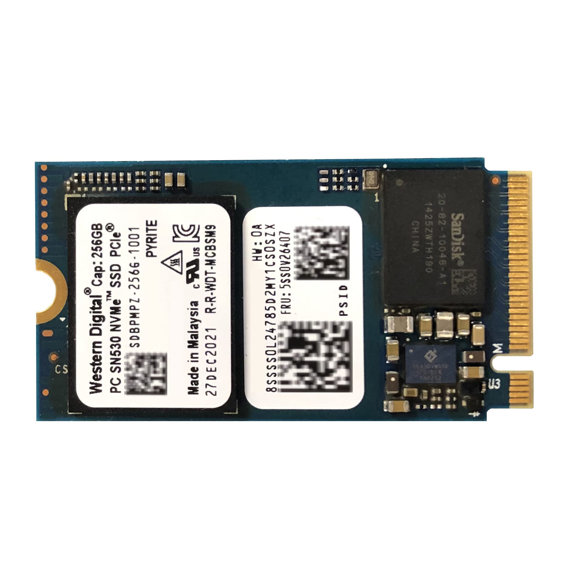 ist computers 256GB M.2 2242 42mm NVMe PCIe Gen3 x4 TLC SSD (SDBPMPZ-256G) SN530 for Thinkpad ProBook Latitude EliteBook Ideapad Pavilion - Internal Solid State Drive (OEM New) (22mm x 42mm x 2.38mm)