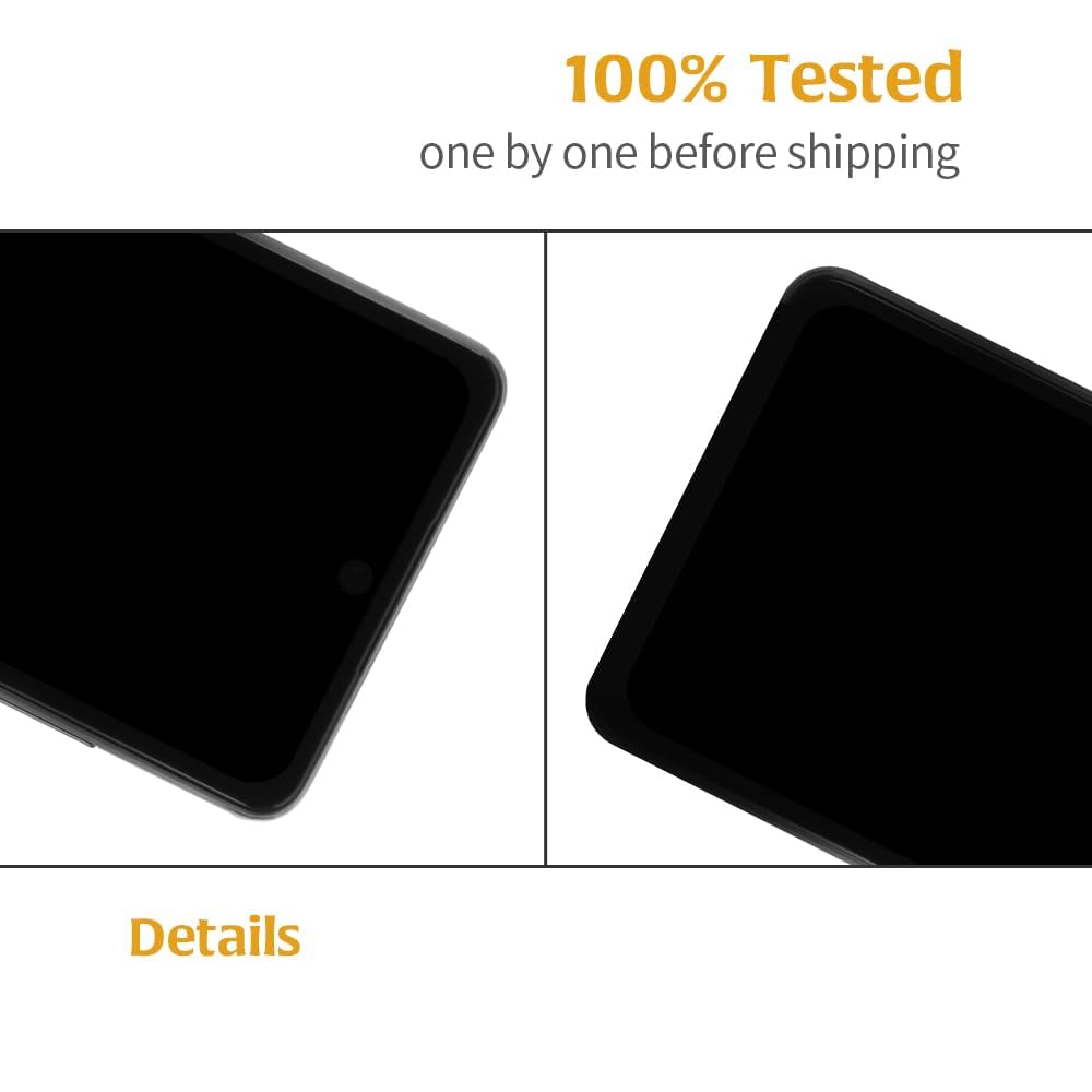 for Samsung Galaxy A52 4G SM-A525(OLED with Frame) Screen Replacement SM-A525F SM-A525M LCD Touch Screen Glass Digitizer Display Assembly with Repair Tool Kits(Not for A52 5G)