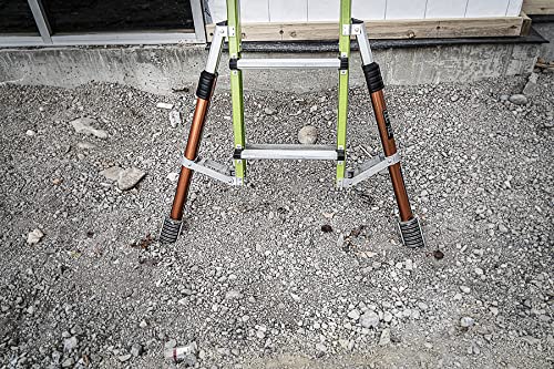 Little Giant Ladder Systems Conquest 2.0 All-Terrain, M17, 17ft, Multi-Position Ladder with Adjustable Outriggers, Fiberglass, Type 1A, 300 lbs Weight Rating, (17107-001)