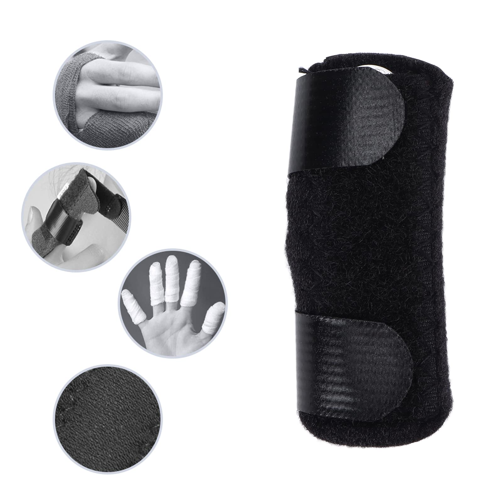 Finger Splint, Adjustable Aluminum Alloy Finger Correction Strap Finger Extension Splint, Children s Protective Cover Stabilizer for Sprains Pain Relief Mallet Injury