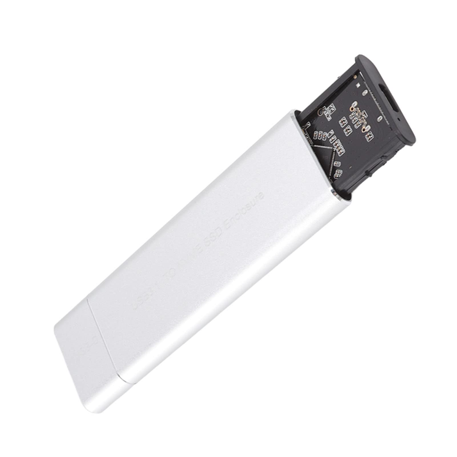 M.2 NVMe SSD Enclosure, Aluminum Alloy SSD Enclosure for Home for Office