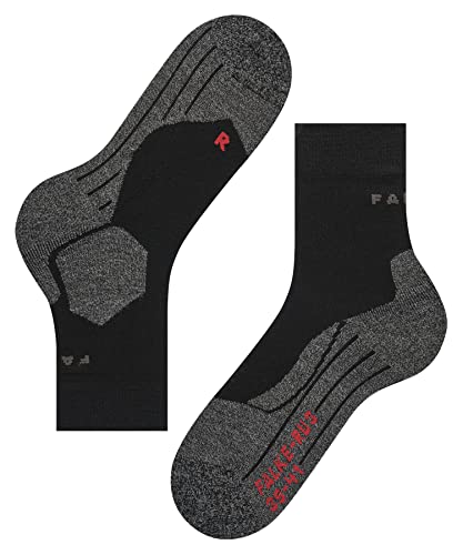 FALKE Men's RU3 Comfort Running Socks, Mid Calf, Thick Cushion, Anatomic Fit, Breathable Quick Dry, Organic Lyocell, 1 Pair