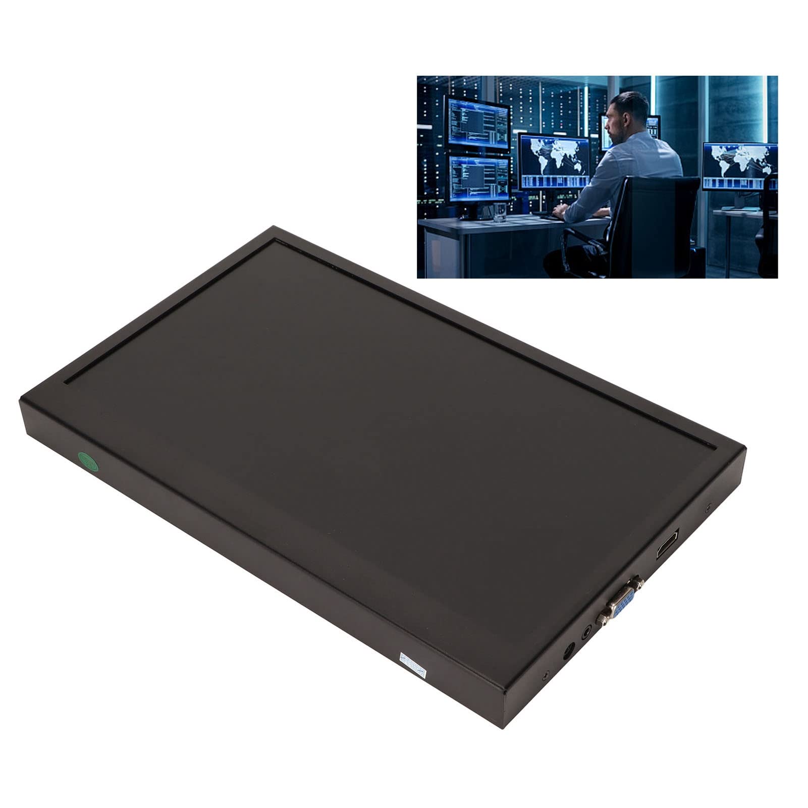 Naroote Portable Monitor, 11.6 Inch AntiInterference IPS 16:9 1920x1080 Portable Monitor for 11.6 Inch Computer (US Plug)