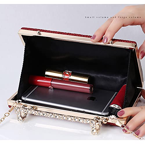 Evening Bag Clutch Purses for Women, Women's Evening Handbags Wedding Bag (black)