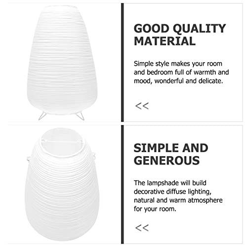 OSALADI 2 pack Rice Paper Table Japanese Lamp Paper Lamp Shade Japanese Lamps Lamp Rice Paper