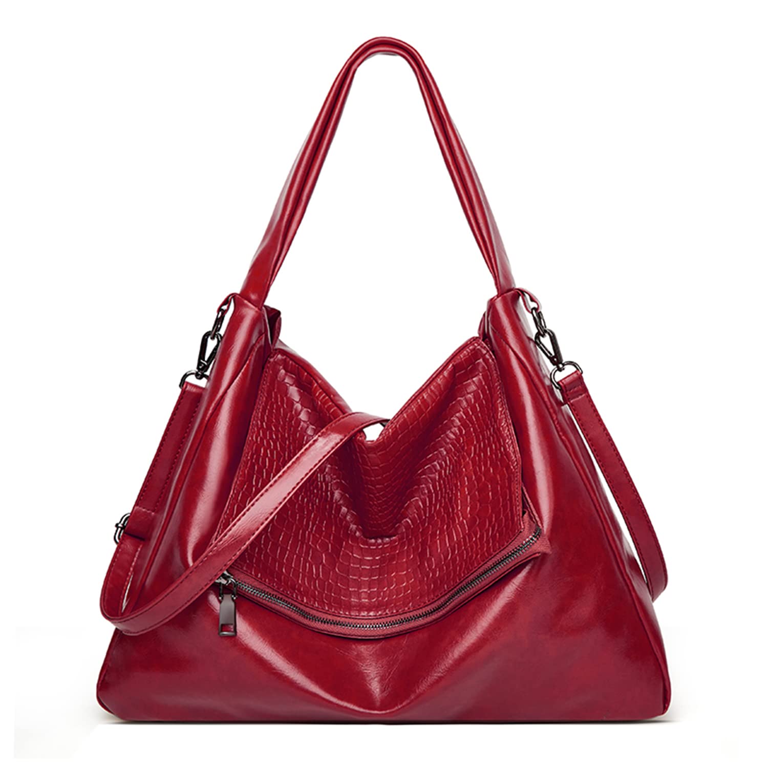 KKP Hobo Purses Shoulder Handbags for Women -Large Soft PU Leather Tote Bag