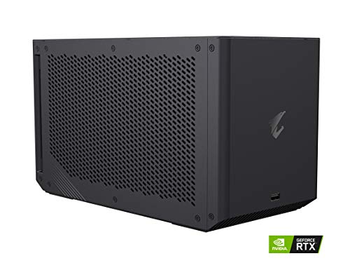 GIGABYTE AORUS RTX 3080 Gaming Box (REV2.0) eGPU, WATERFORCE All-in-One Cooling System, LHR, Thunderbolt 3, GV-N3080IXEB-10GD REV2.0 External Graphics Card
