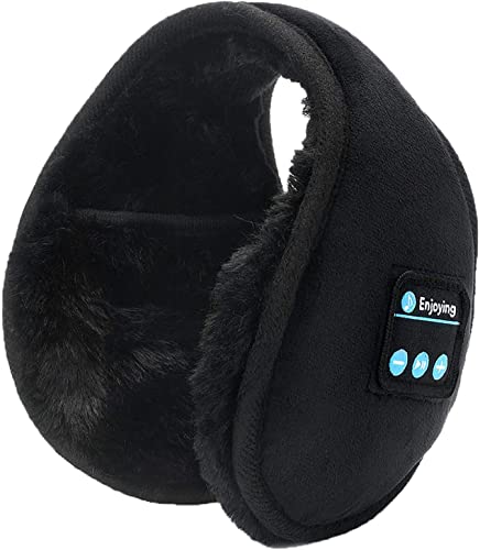 Wireless Bluetooth Ear Muffs for Winter Women Men, Built-in HD Speakers & Microphone, for Winter Outdoor Sports Travel