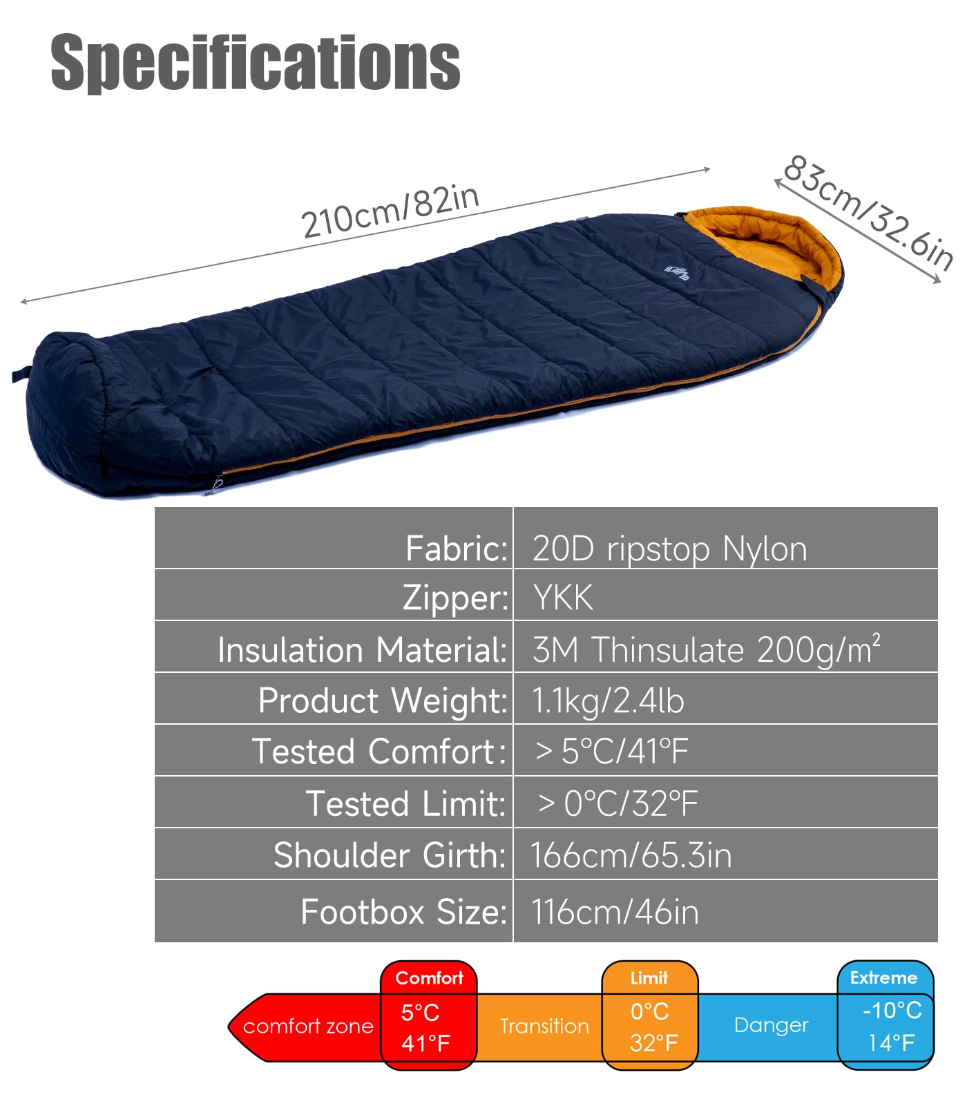 iClimb 1 Anti-Sinking Folding Chair and 1 Super Easy Assemble MESH Cot and 1 3M Thinsulate Insulation Warm Sleeping Bag Bundle, Ultralight Compact for Adults Backpacking Camping