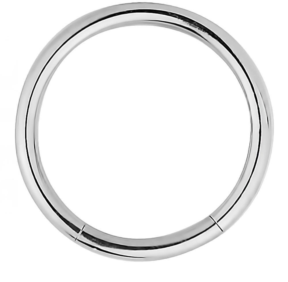 Forbidden Body Jewelry 16g 7/16 Inch Surgical Steel Segment Hoop Ring Circular Barbell