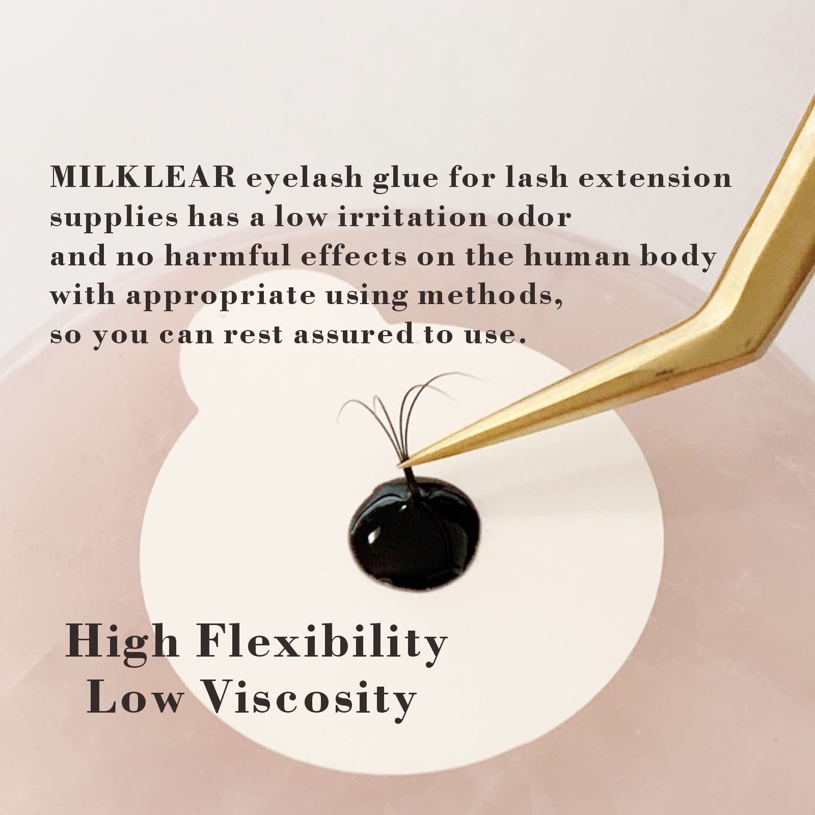 Extra Strong Cluster Lash Glue Lash Extension Glue Sensitive Eyes Long Lasting 3 Weeks Self Application or Professional Use No Fume No Irritation Latex Free 3s Drying Time