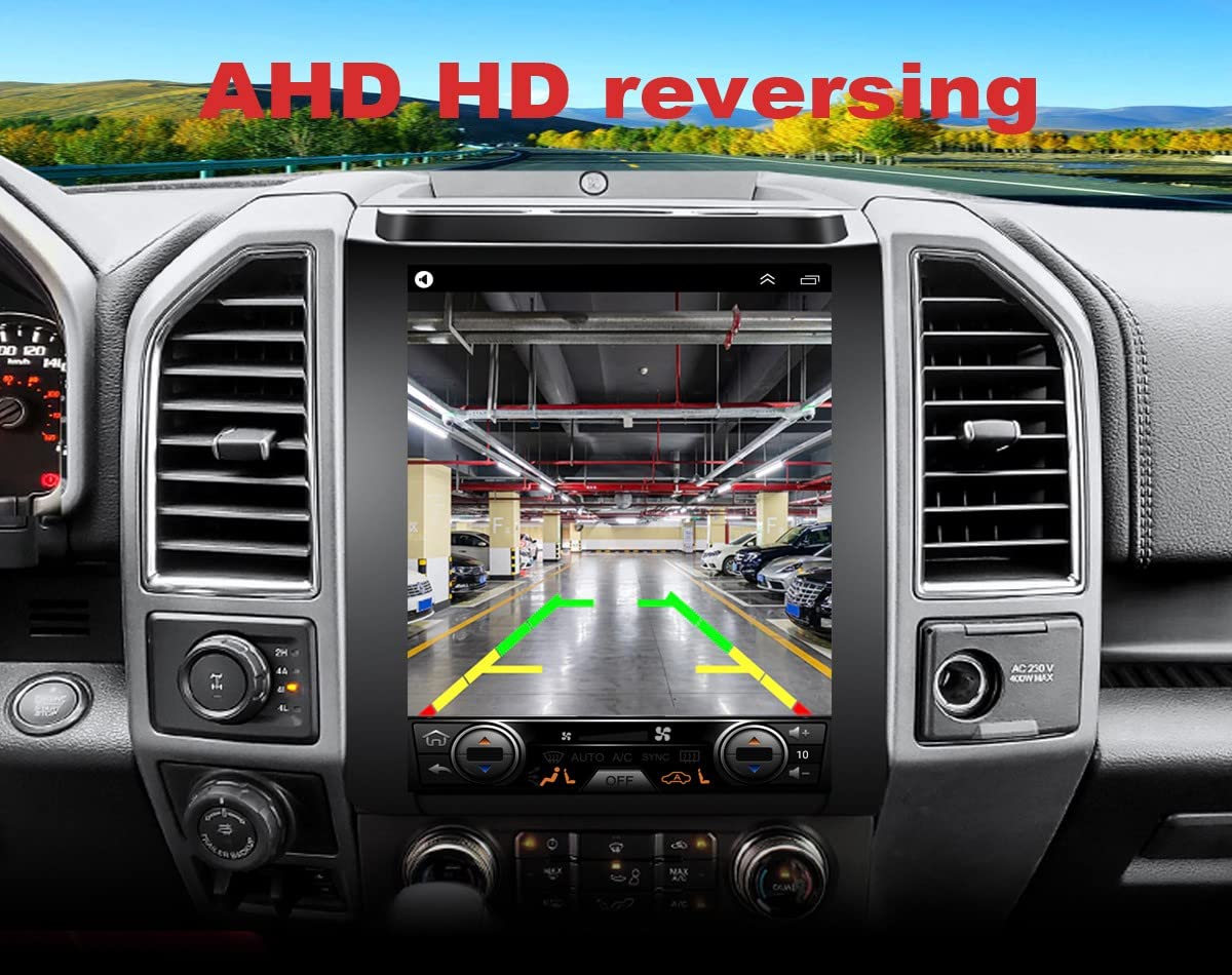 for Ford F150 Radio Upgrade 2015 2016 2017 2018 Android 10 Stereo Navigation 12.1inch Touch Screen 4GB+64GB Wireless Carplay 4G LTE WiFi Free Camera
