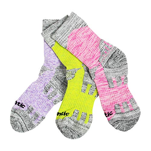 ethentic 3 Pairs Women's Multi Performance Cushion Cotton Athletic Outdoor Sports Hiking Socks (Large)