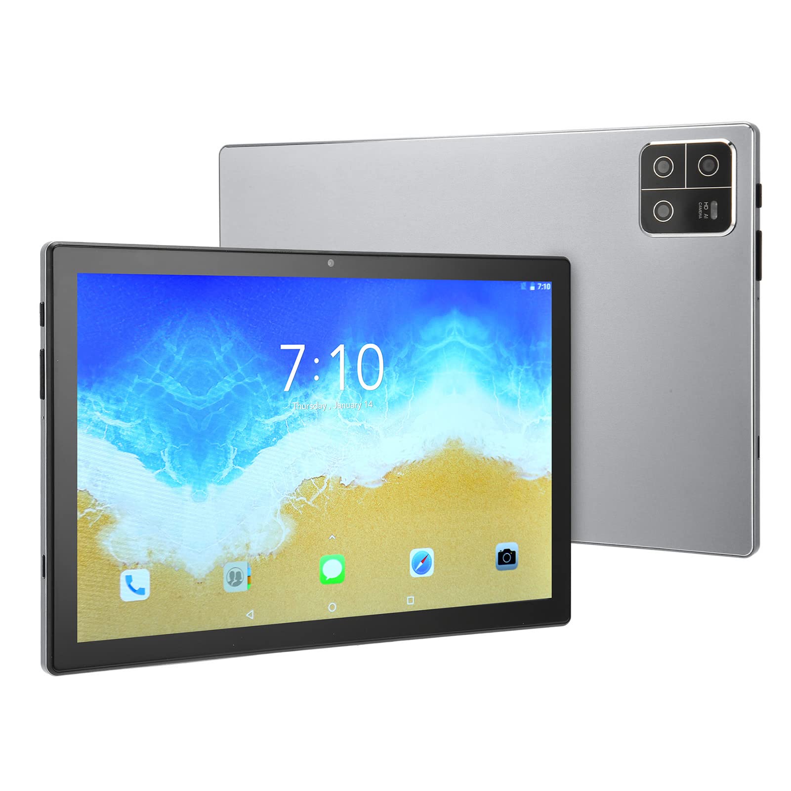 HEEPDD Office Tablet, Octa Core CPU IPS Display 10 Inch Tablet PC 8800mAh for Family (US Plug)