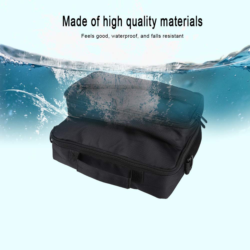 Game Traveling Bag, Oxford Cloth Console Storage Bag, Portable Console Accessories Pouch Carrying Travel Game Bag Host Bag with Hand Strap, for Console, Charging Cable, HDMI Cable