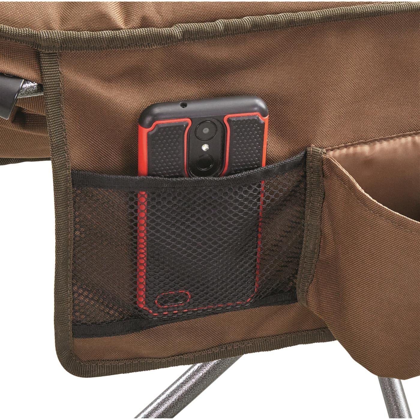 Guide Gear Club Camping Chair with Foot Rest, Oversized, Folding, Portable Chairs with Padded Seats, 500-lb. Capacity