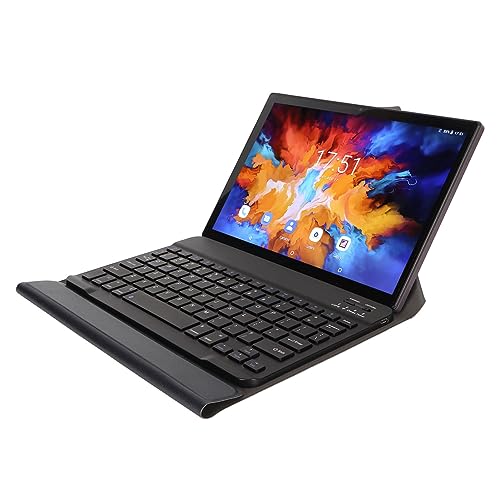 HEEPDD Tablet PC, 10.1 Inch Screen Gaming Tablet Octa Core CPU 12GB 256GB Memory 8MP 20MP Camera US Plug 100-240V with Keyboard Headphone for Family (#3)