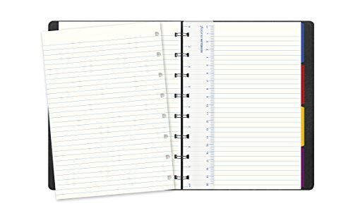 Filofax 115032 Saffiano Notebook, A5, Black