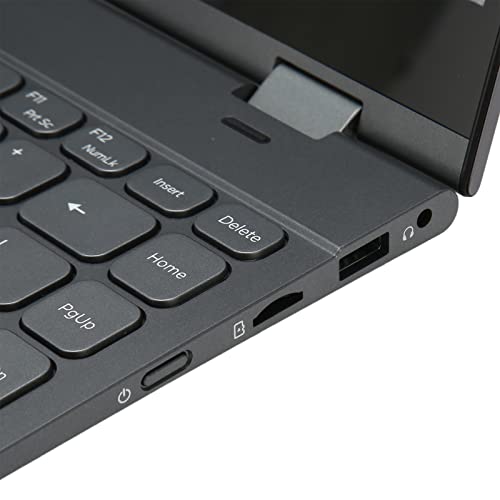 HEEPDD 14.1 Inch Laptop, Gray 12G RAM FHD IPS 100-240V 3840x2160 Resolution Laptops Computer 360 Degree Flip for Windows 10 11 (US Plug 256GB)