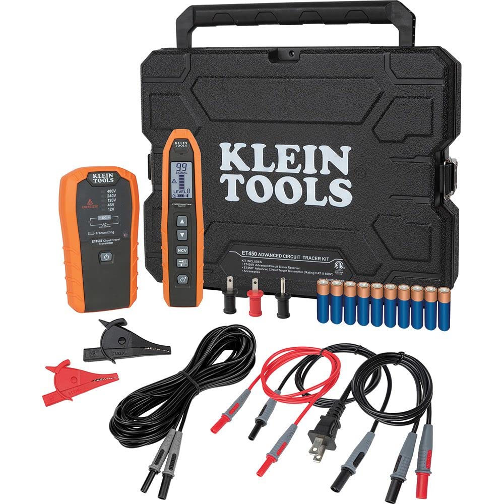 Klein Tools ET450 Advanced Circuit Breaker Finder and Wire Tracer Kit & VDV500-820 Cable Tracer with Probe Tone Pro Kit for Telephone, Internet, Video, Data and Communications Cables