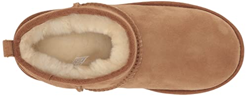 UGG Girls Kids' Classic Ultra Mini Fashion Boot, Chestnut, 4 Big