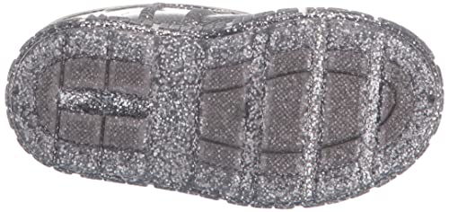 UGG Kids T DRIZLITA Rain Boot, Glitter Grey, 6 US Unisex Toddler