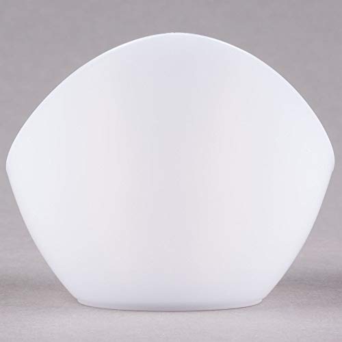 Fineline settings Plastic Tureens Oval 3.5" x 2.6" | White | Tiny Temptations | Pack of 10 Serving Bowls, RET-6302-WH
