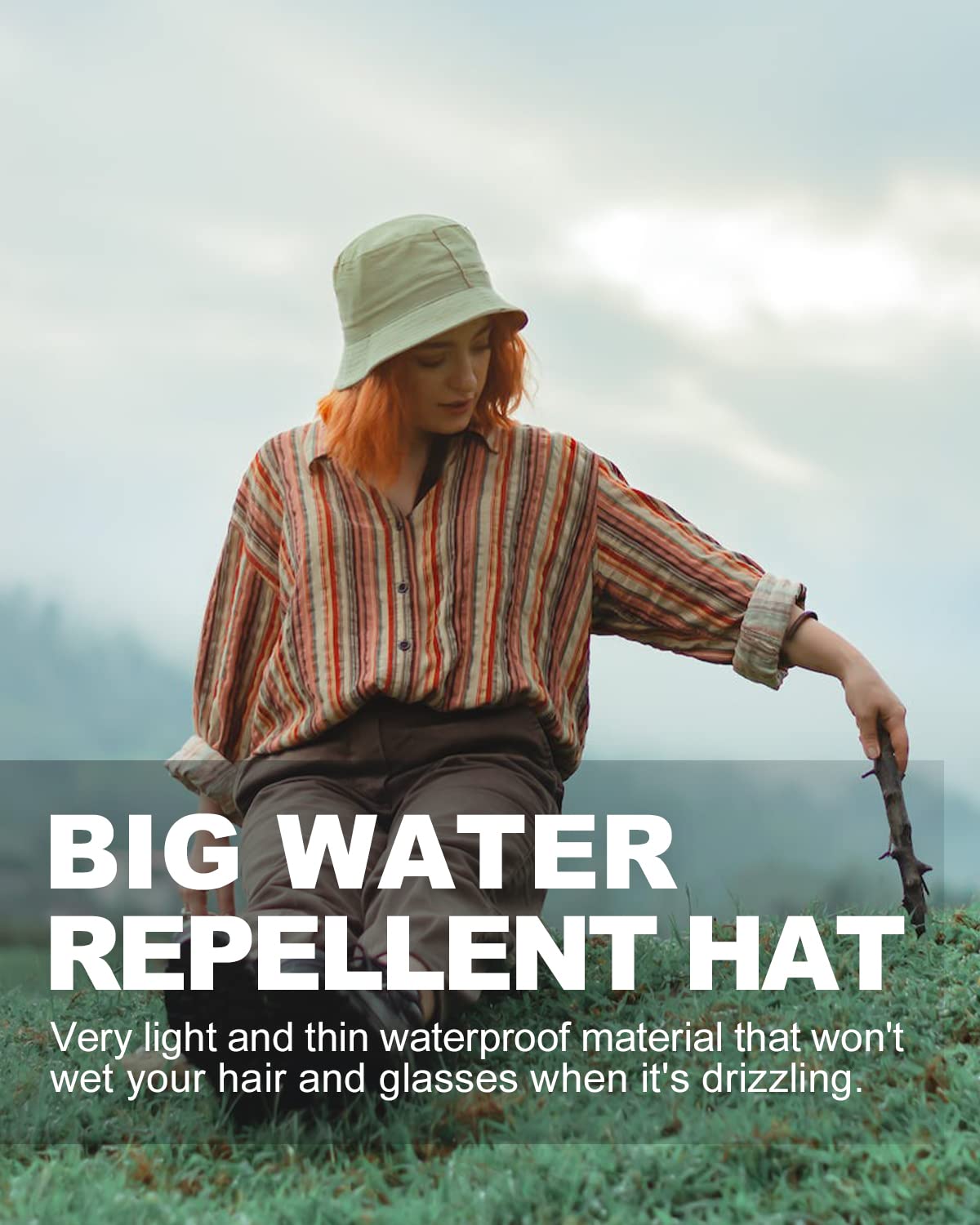Extra Large Lightweight Bucket Sun Hat,Breathable Travel Cooling Hats,Outdoor Sun Hat for Big Heads 24.5"-25.5" Black
