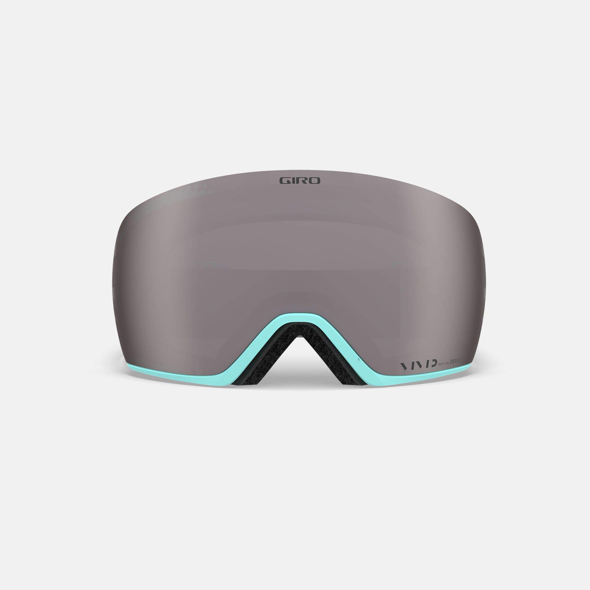 Giro Lusi Ski Goggles - Snowboard Goggles for Women - Cool Breeze Charcoal Podium Strap with Vivid Onyx/Vivid Infrared Lenses