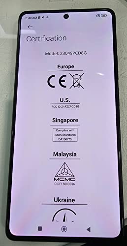 Xiaomi Poco F5 5G + 4G LTE 256GB + 12GB Global Version Unlocked 6.67" 120Hz 64Mp Triple Camera (Tmobile Mint Tello Metro USA Market) + (w/Fast Car 51W Charger Bundle) (White (Global))