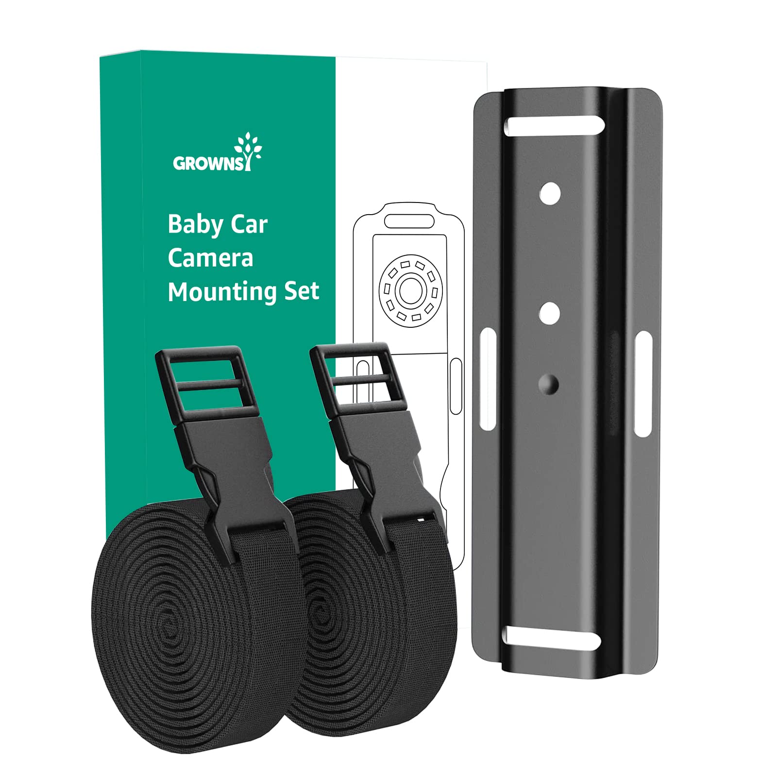 Grownsy Baby Car Seat Adapter, Car Seat Mounting Set Compatible with Grownsy Baby Car Camera