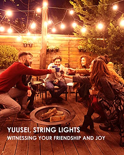 Outdoor String Lights, 150Ft G40 Globe LED Outdoor Lights for Patio with 52 Shatterproof Bulbs(2 Spare), String Lights for Outside, Cafe, Porch, Backyard, Market