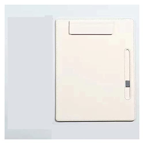 TOMYEUS Folder A4 Business Pad Folder Board Exam Writing Board Pad Board Special Clip Book Stationery Writing Pad Cardboard Signature File Folders (Color : A4-Beige)
