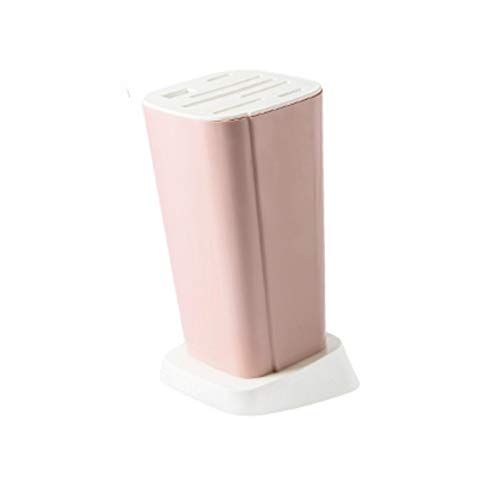 JHHDP Home Tableware Knife Block 7 Different Slot Multifunction Plastic Knife Stand Holder for Knives Kitchen Accessories (Color : E)