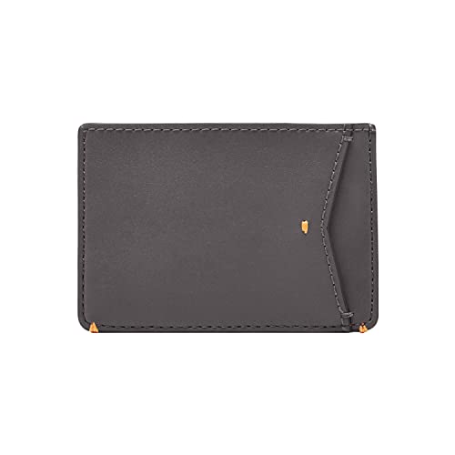 Fossil Men's Joshua Vegan Cactus Slim Minimalist Card Case Front Pocket Wallet, Lead Gray, (Model: ML4461109)