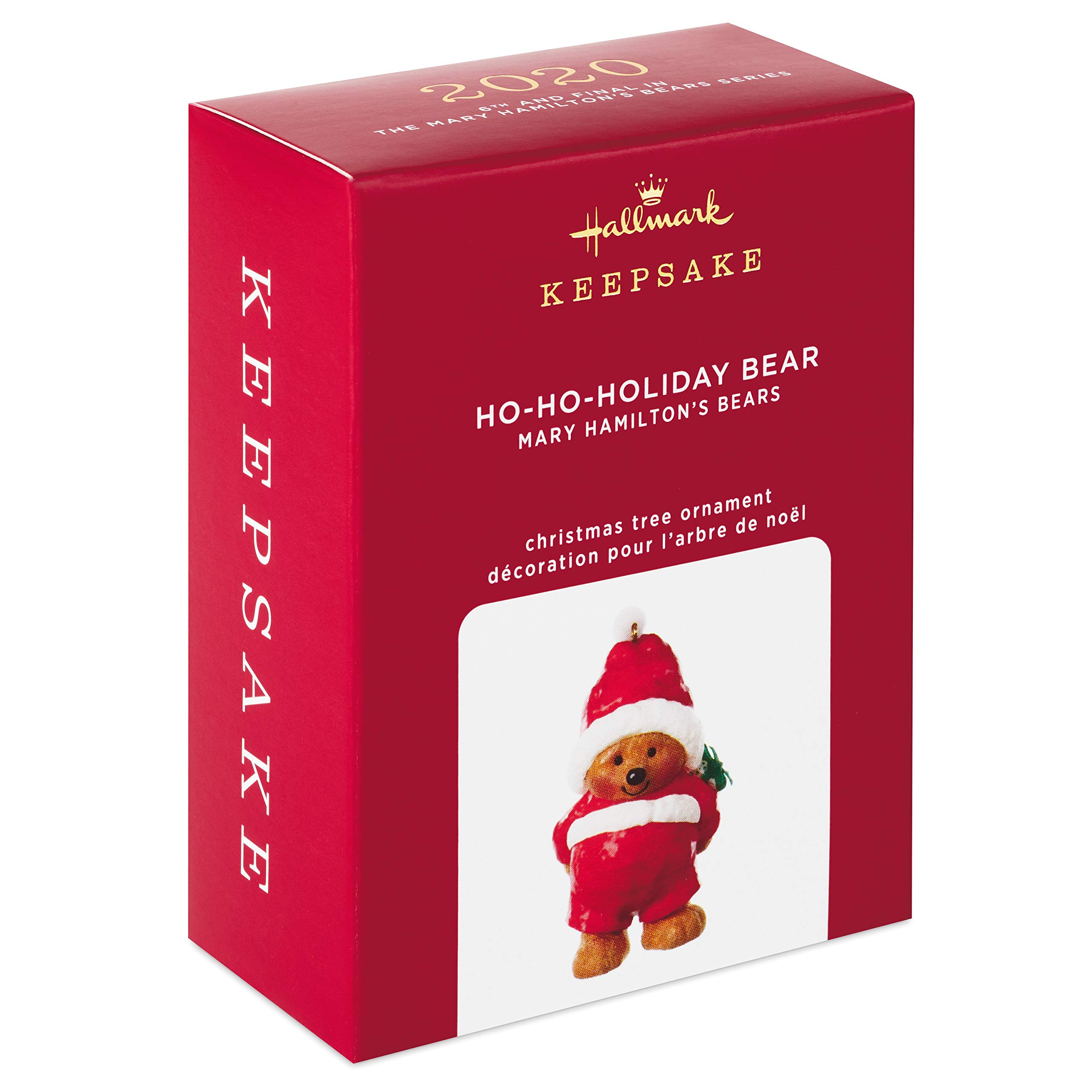Hallmark Keepsake Christmas Ornament 2020, Mary Hamilton's Bears Ho-Ho-Holiday Santa Bear (1799QXR9154)