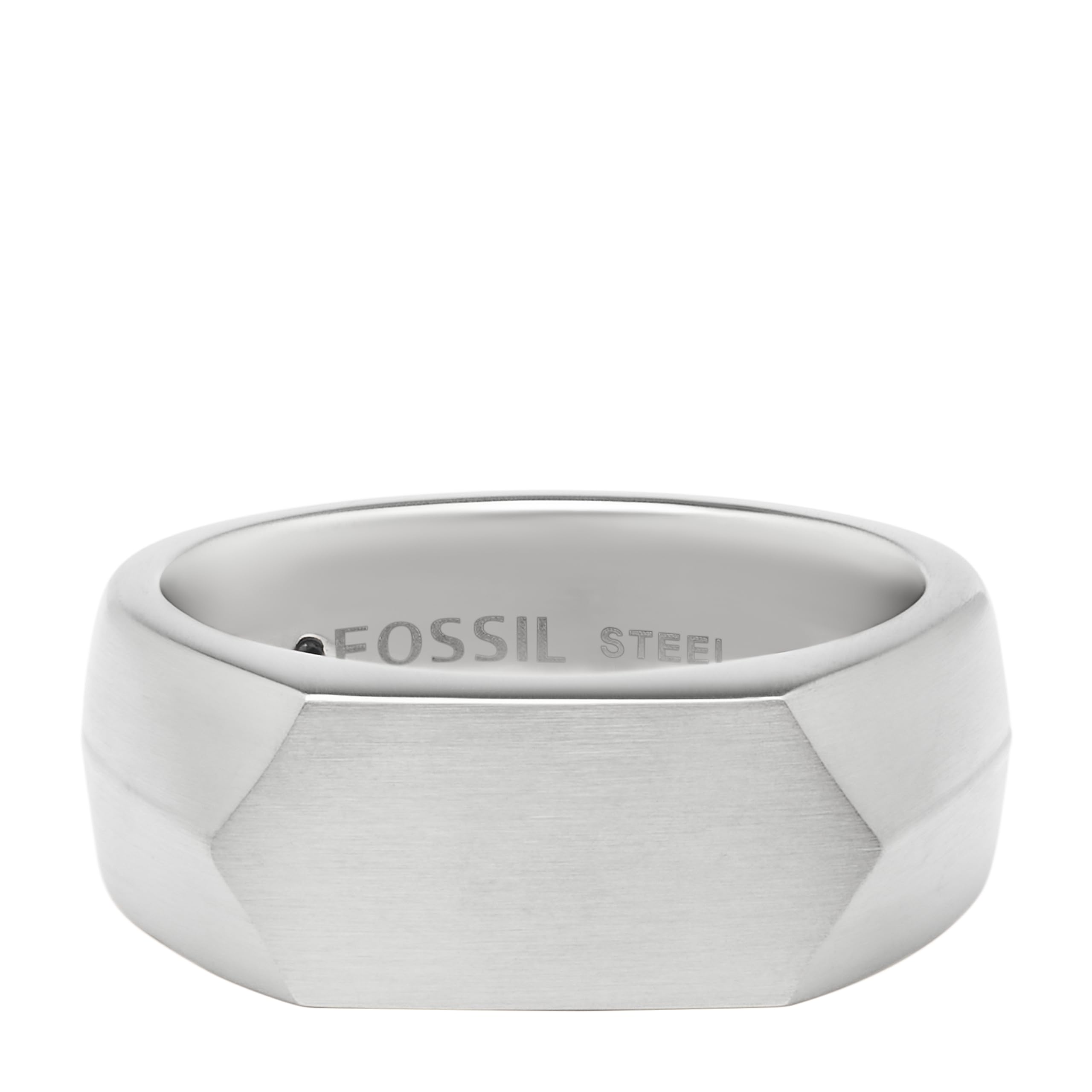 Fossil Men's Men's Ring, Color: Silver (Model: JF03918797)