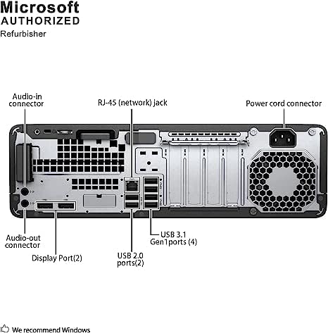 Gaming 800 G3 Computer Desktop PC, Intel Core i7-7700, 32GB RAM, 1TB M.2 SSD (Super Fast Computer), 2TB HDD, GT1030 2GB Graphic KB & M, WiFi, Windows 10 Pro (Renewed)