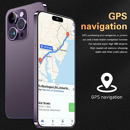 xixaomiro i14Pro 2023 Unlocked 5G Android Cell Phone 8GB + 512GB 1TB Expandable 6.7 "FHD 90Hz Display Screen 6800mAh Battery Mobile Phone 13 MP/48MP Camera Dual Sim Card (Blue)
