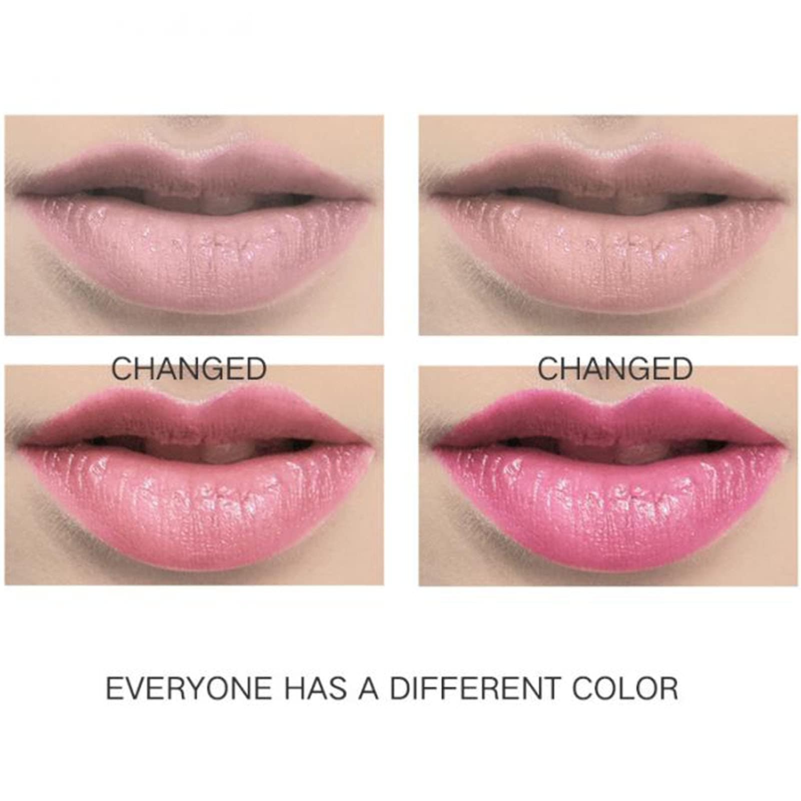 firstfly Pack of 6 Crystal Flower Jelly Lipstick, Long Lasting Nutritious Lip Balm Lips Moisturizer Magic Temperature Color Change Lip Gloss (Black)