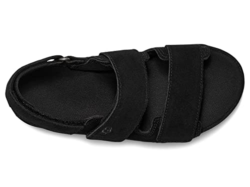 UGG Girls K GOLDENSTAR Slingback Sandal, Black, 13 Little Kid
