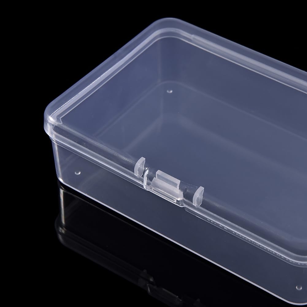UUYYEO 5 Pcs Plastic Game Card Boxes Playing Card Deck Cases Trading Card Deck Boxes Trading Card Display Cases Card Game Carry Cases Sports Card Storage Organizers with Lids